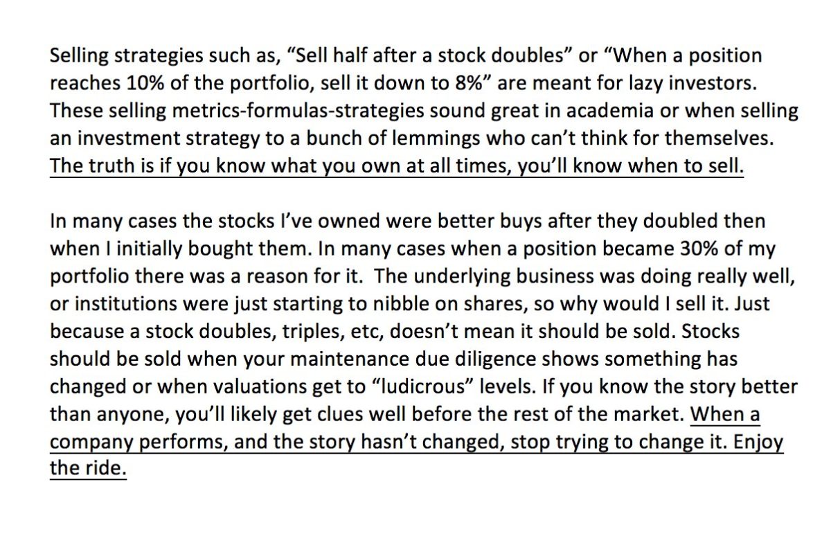 On Selling Strategies – Alpha Ideas